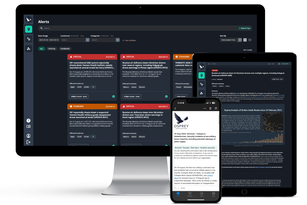 Osprey Flight Solutions | Aviation Risk Intelligence and Analysis